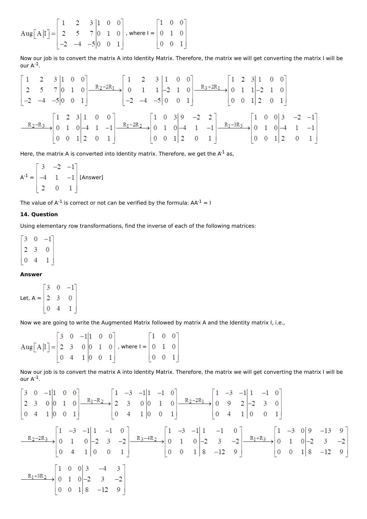 RS Aggarwal Solutions for 12th Class Maths Chapter 5-Matrices - IndCareer Schools