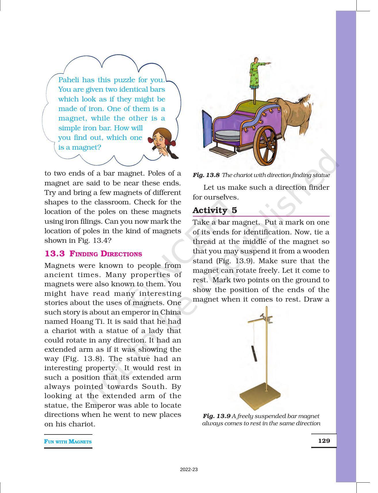 NCERT Book for Class 6 Science: Chapter 13-Fun with Magnets - IndCareer ...