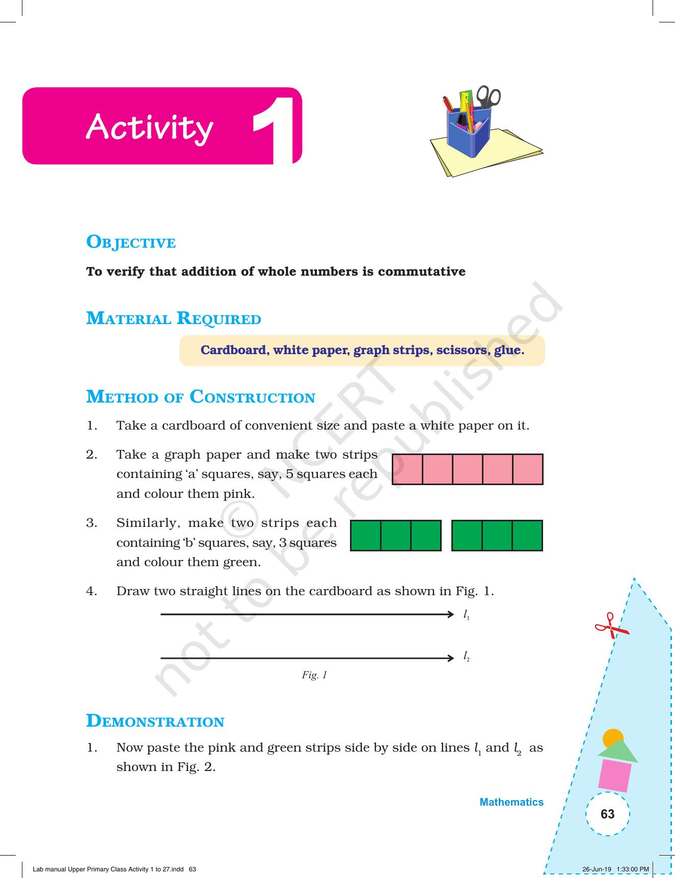 NCERT Laboratory Manuals for Class VI to VIII: Mathematics - Activities ...
