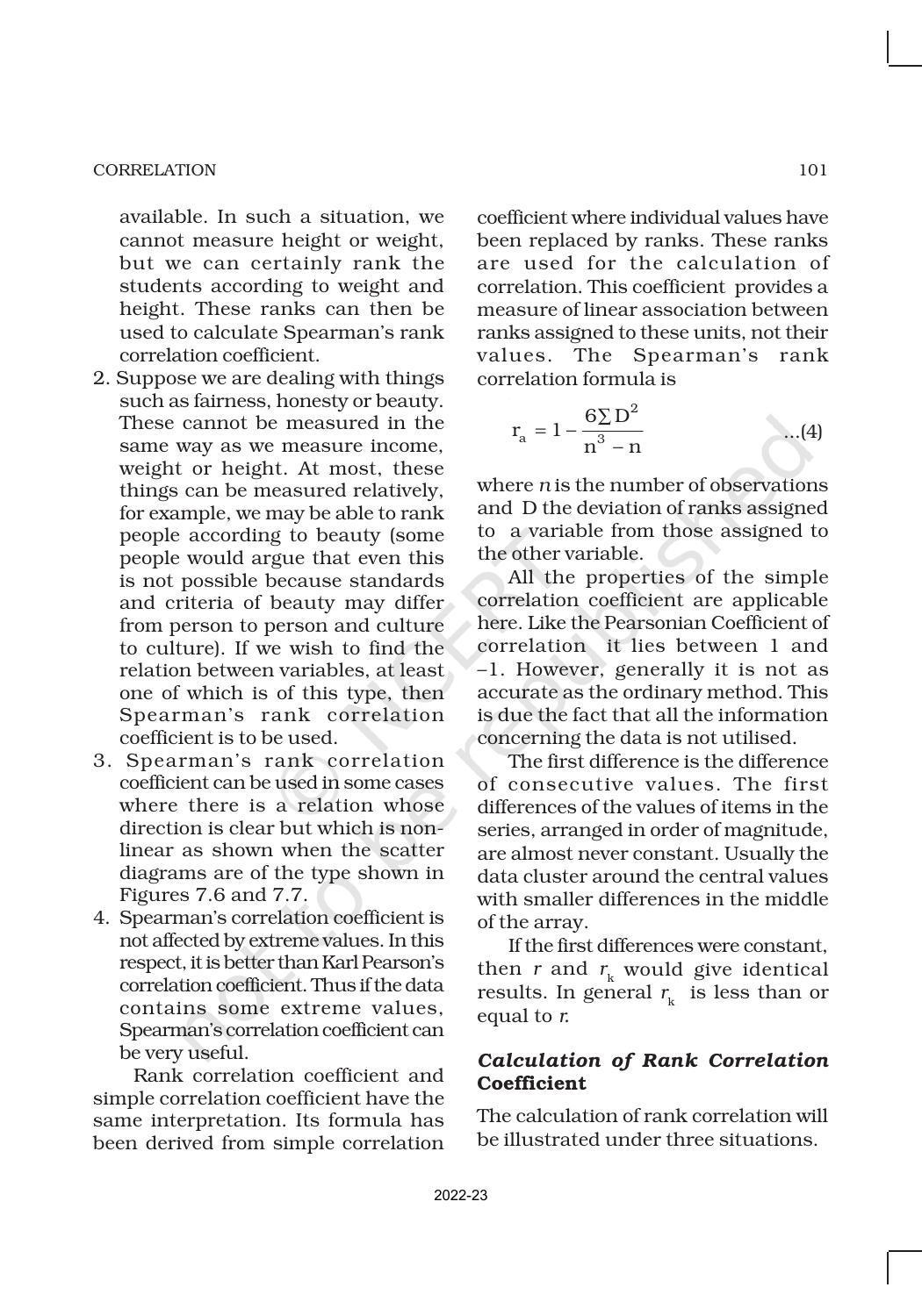 NCERT Book for Class 11 Economics (Statistic Economics) Chapter 7 ...