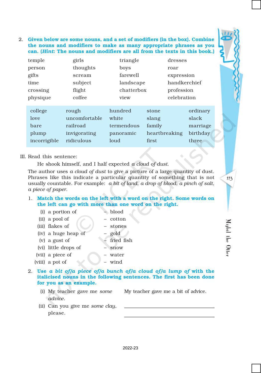 NCERT Book for Class 10 English Chapter 8 Mijbil the Otter