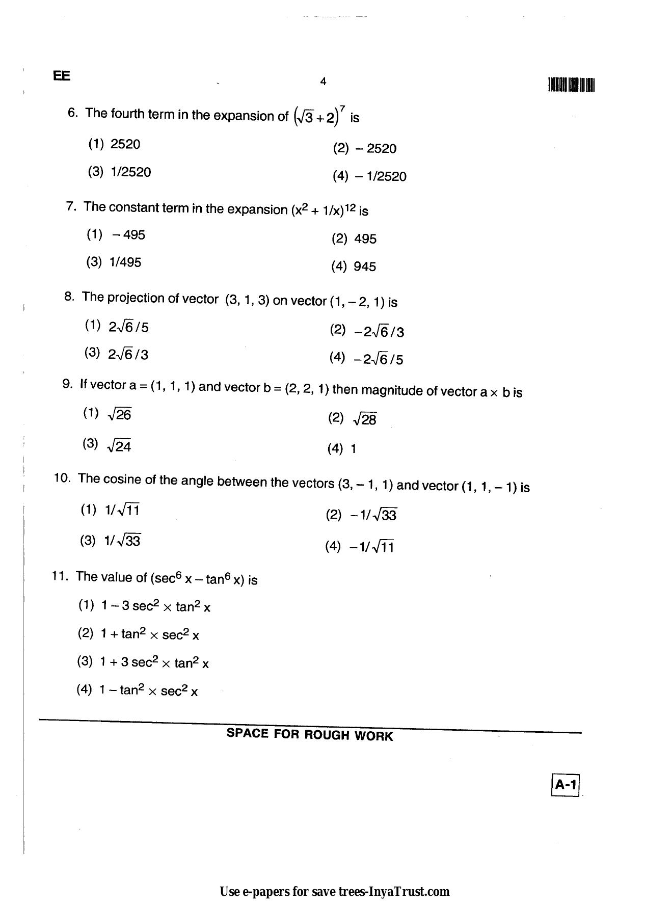 Karnataka Diploma CET- 2013 Electrical and Electronics Engineering ...