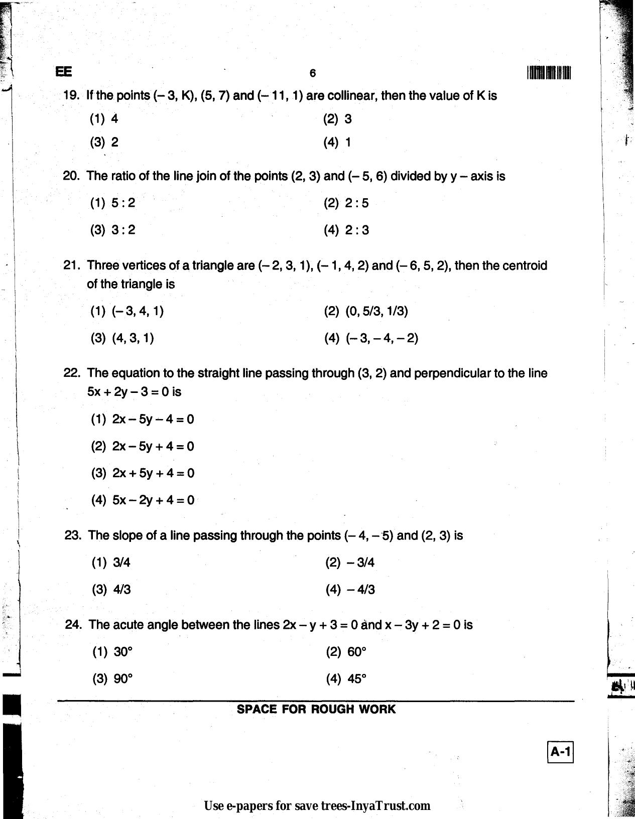 Karnataka Diploma CET- 2013 Electrical and Electronics Engineering ...