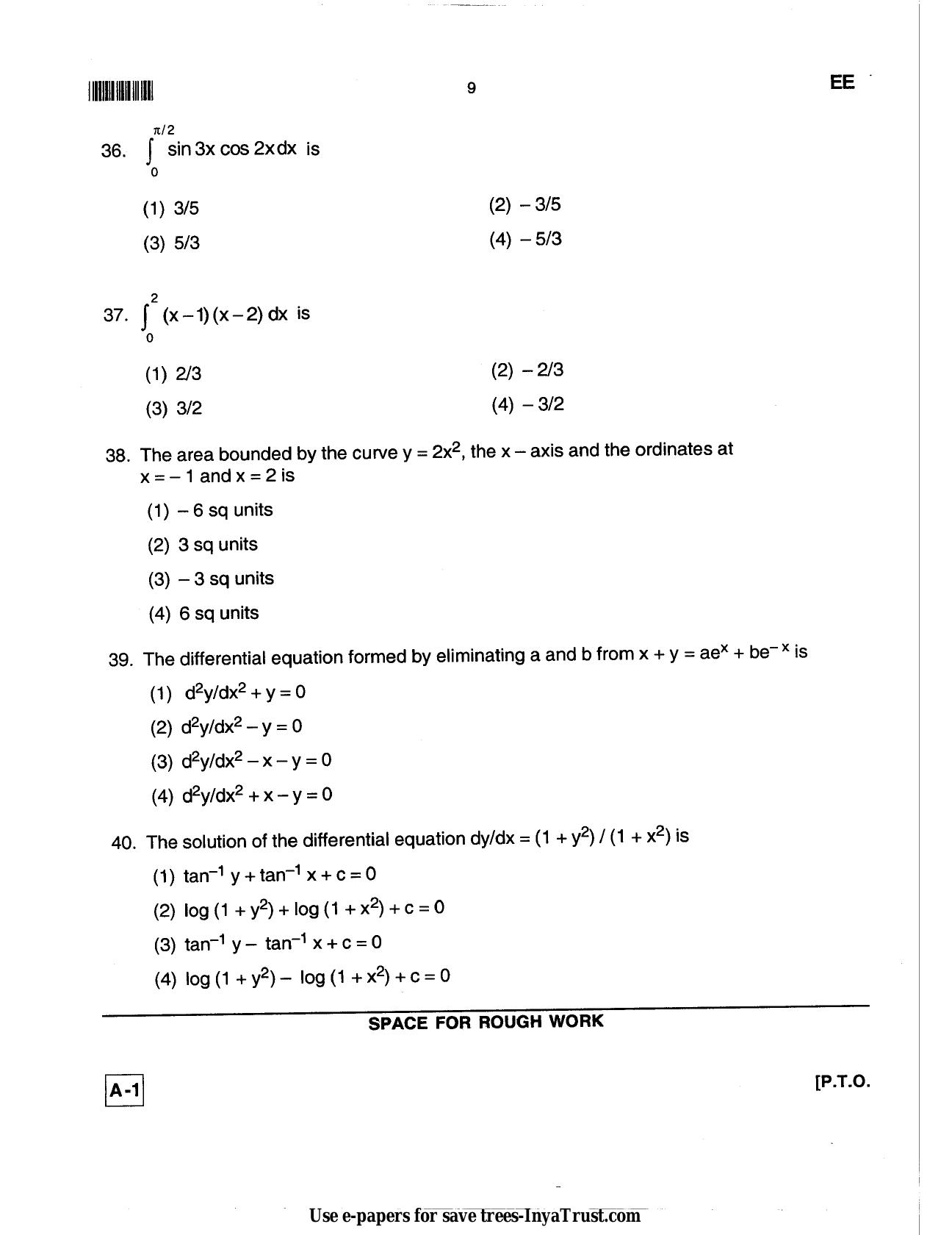Karnataka Diploma CET- 2013 Electrical and Electronics Engineering ...