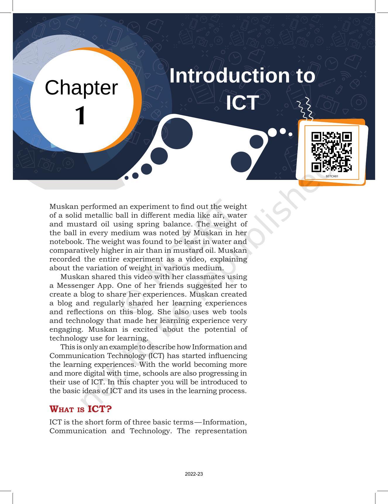 NCERT Book for Class 9 Information and Communication Technology Chapter ...