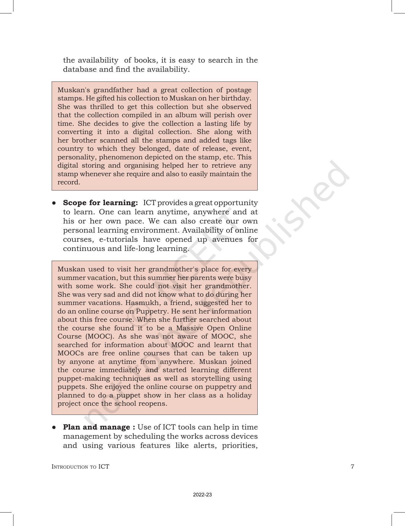 NCERT Book for Class 9 Information and Communication Technology Chapter ...