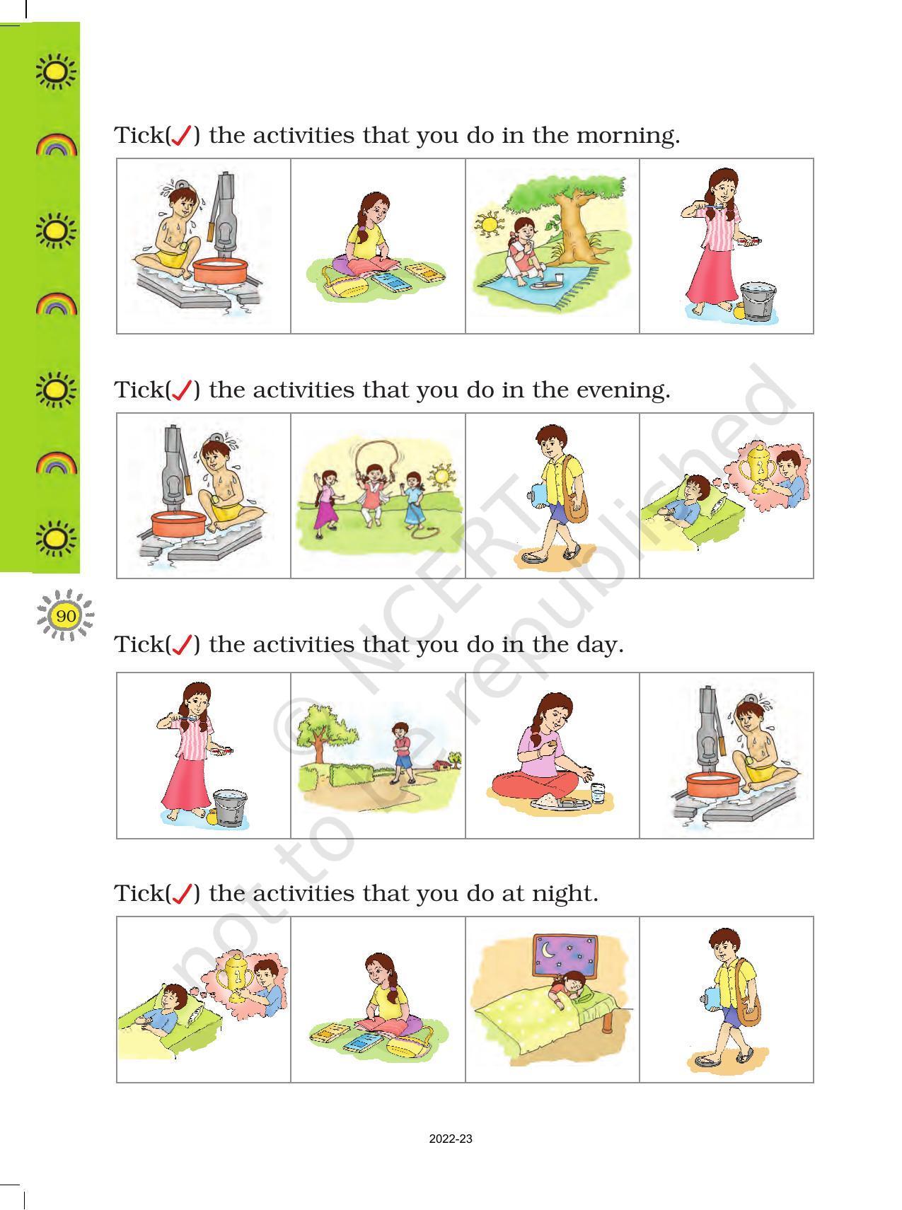 NCERT Book for Class 1 Maths :Chapter 6-Time - IndCareer Schools