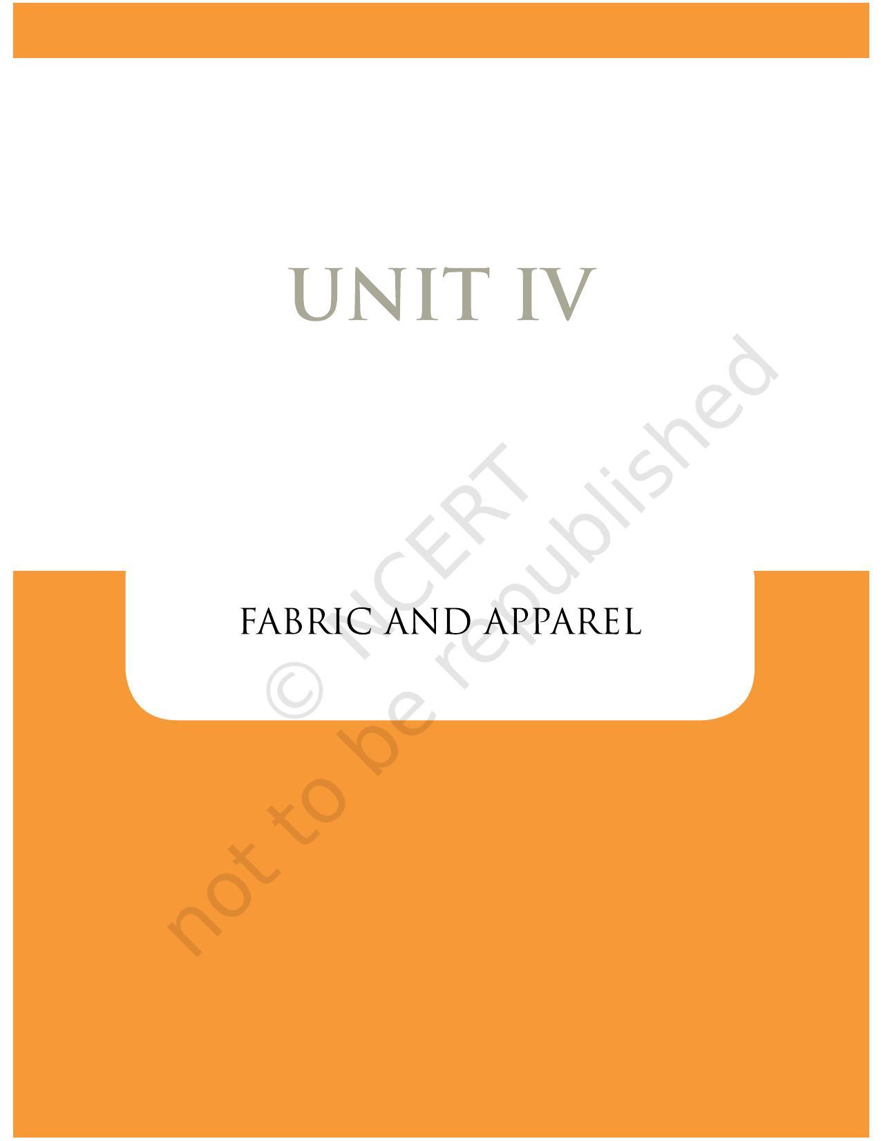 NCERT Book for Class 12 Home Science (Part -II) Chapter 11 Design for Fabric and Apparel ...