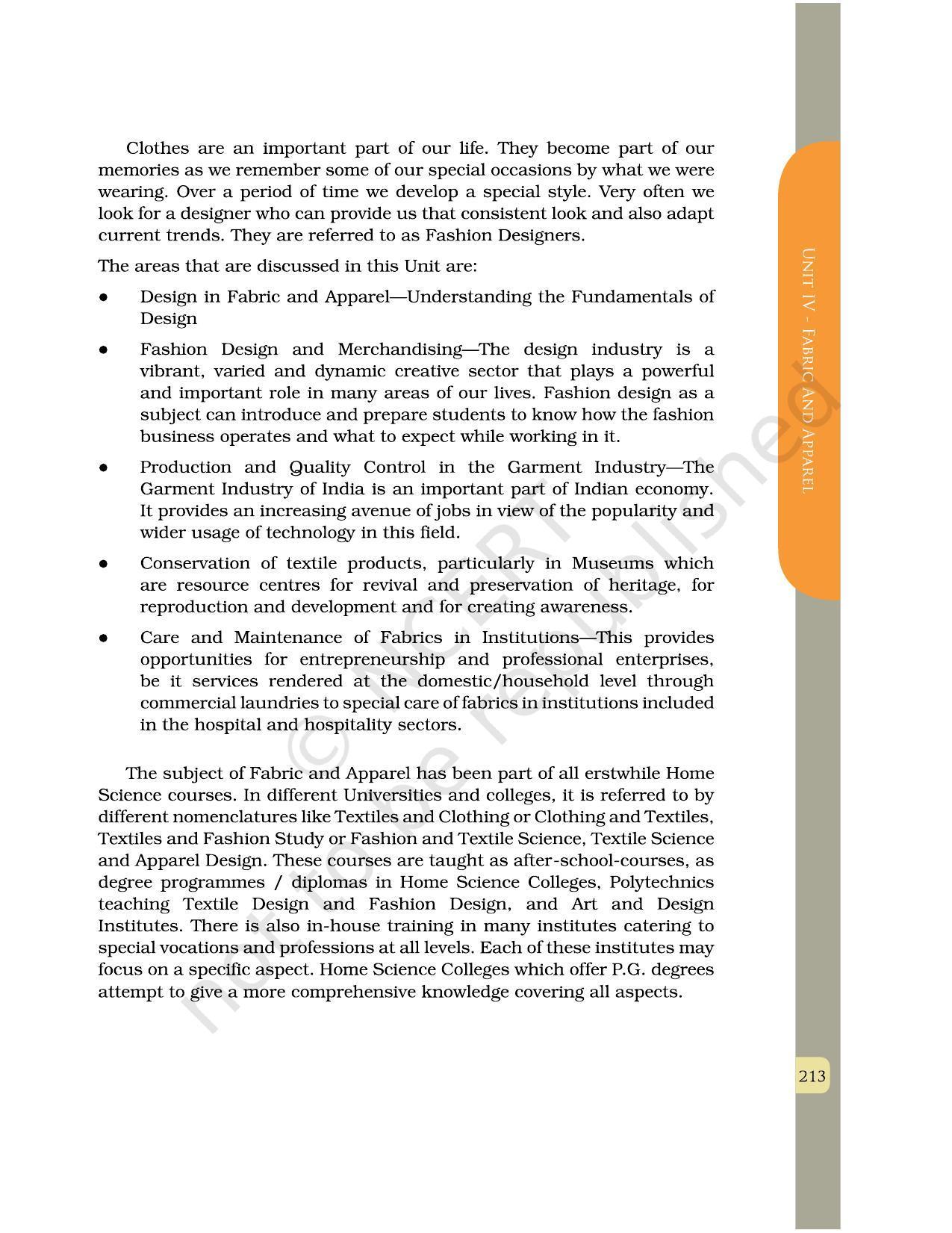 NCERT Book for Class 12 Home Science Chapter 11 Design