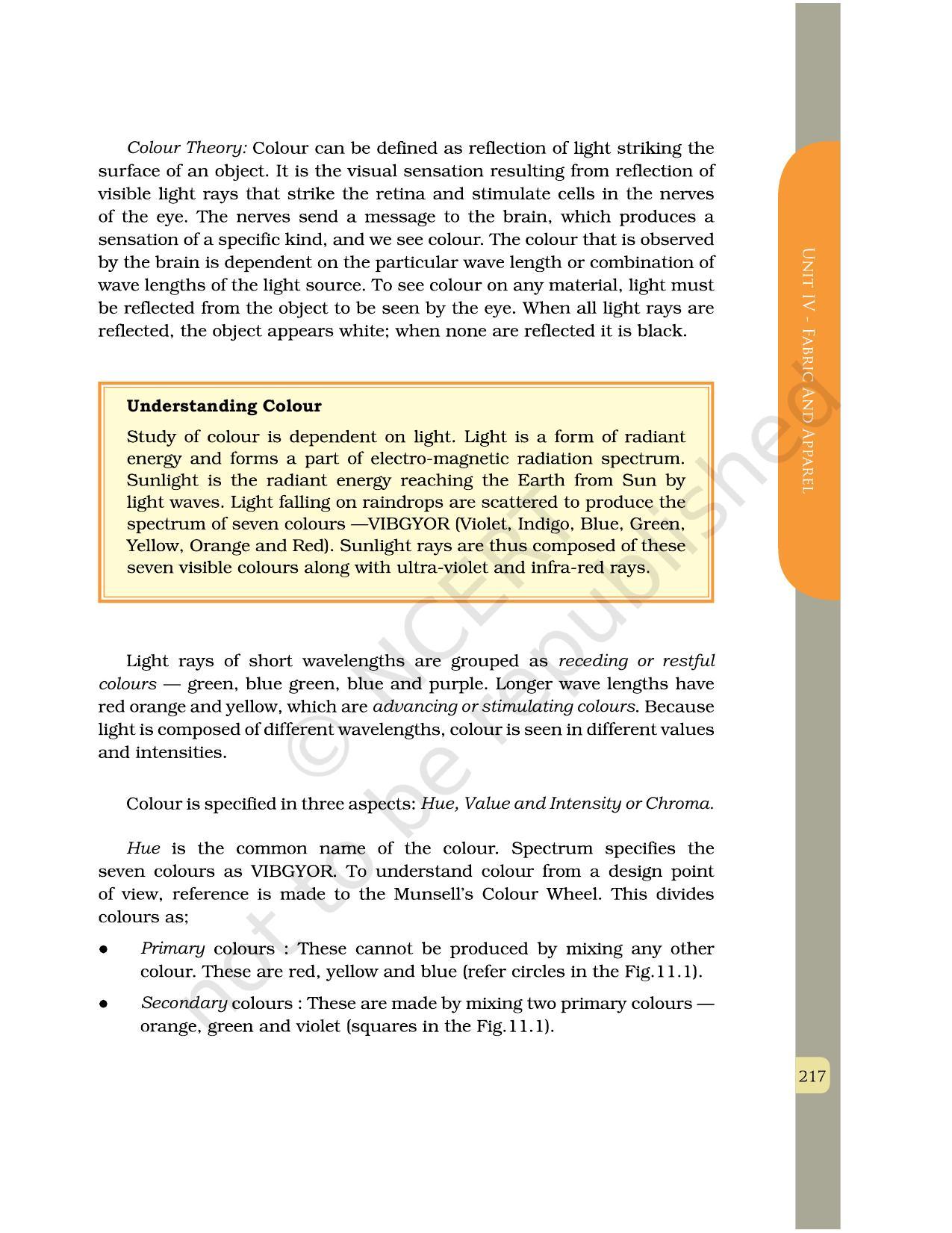 NCERT Book for Class 12 Home Science Chapter 11 Design
