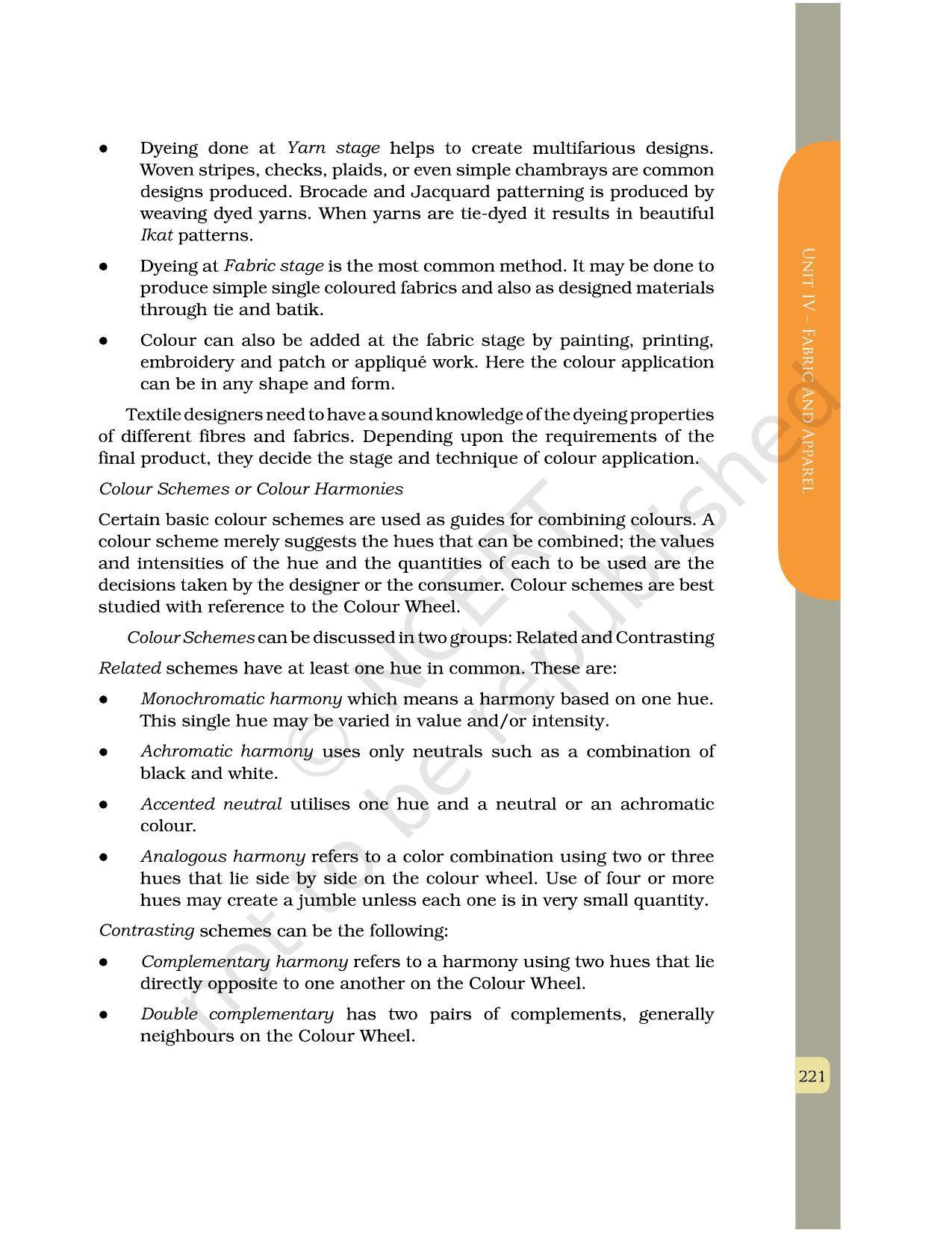 NCERT Book for Class 12 Home Science Chapter 11 Design