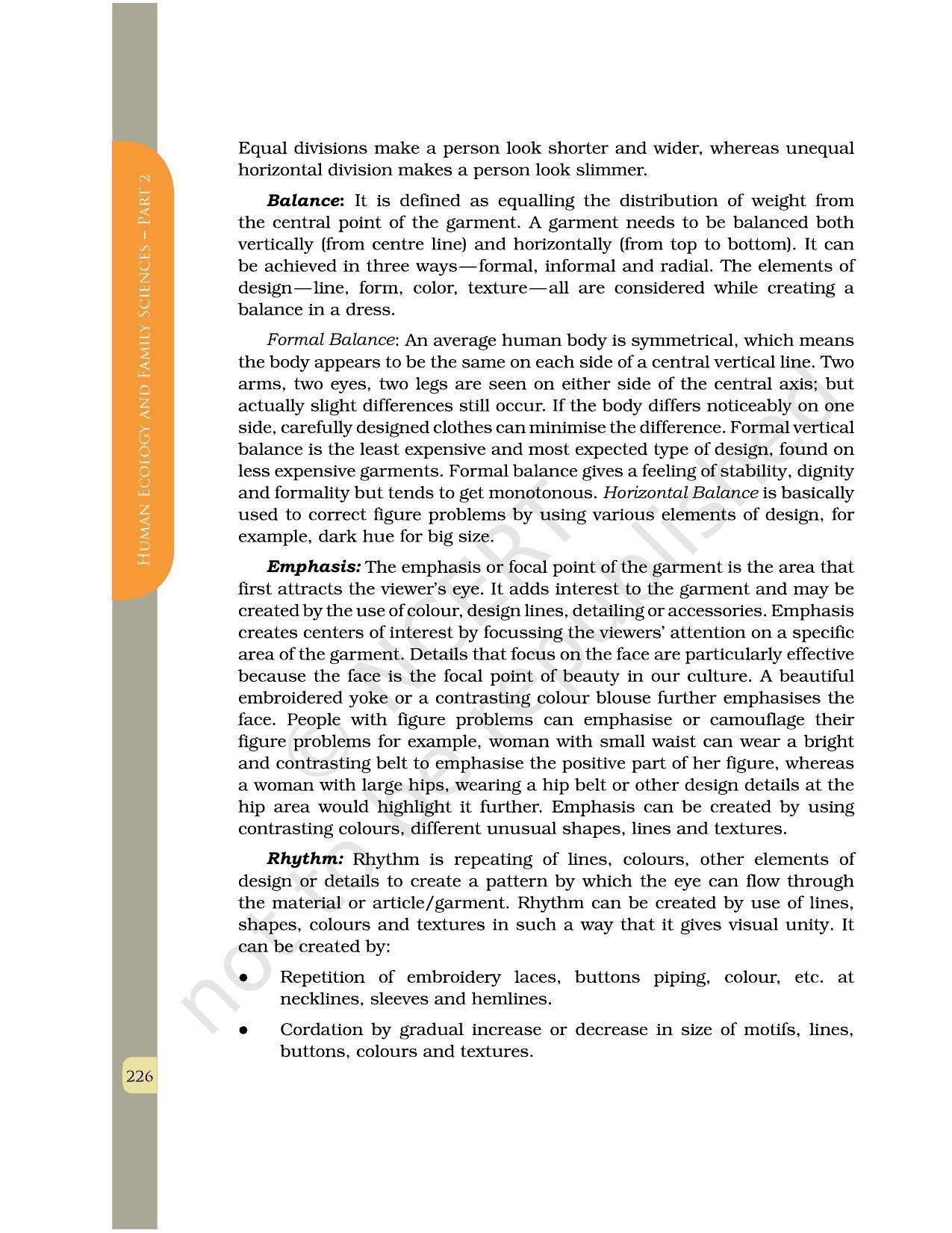 NCERT Book for Class 12 Home Science Chapter 11 Design