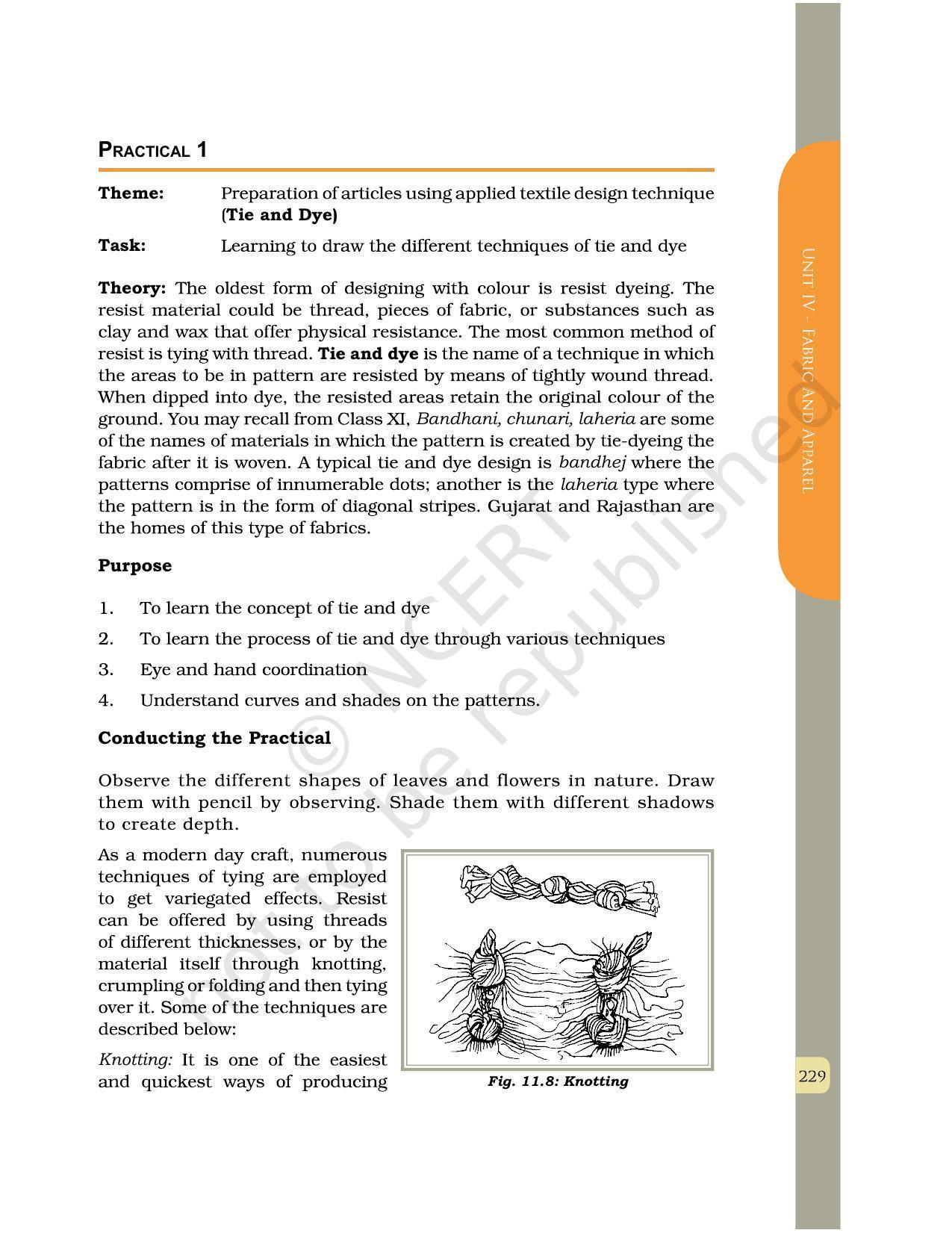 NCERT Book for Class 12 Home Science (Part -II) Chapter 11 Design for ...