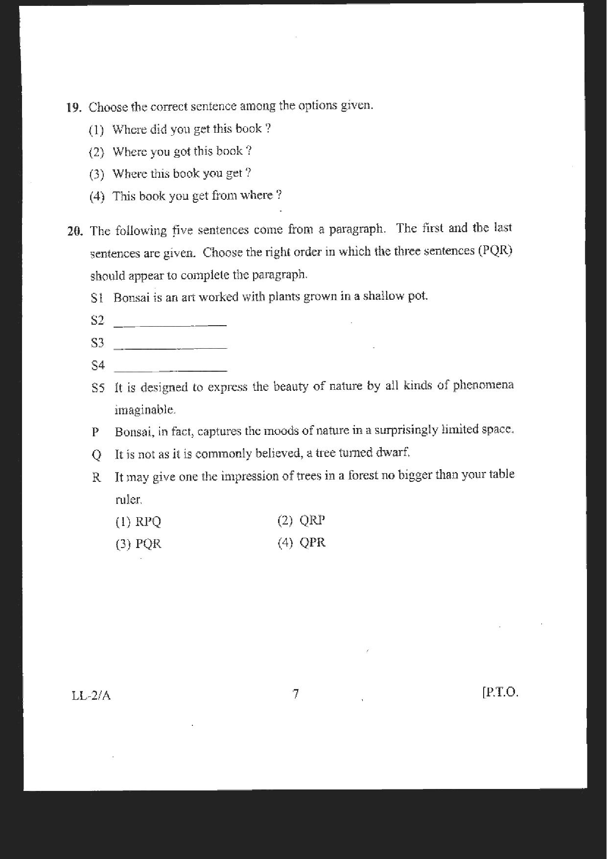 RIE CEE Old Question Paper of Group B - IndCareer Docs