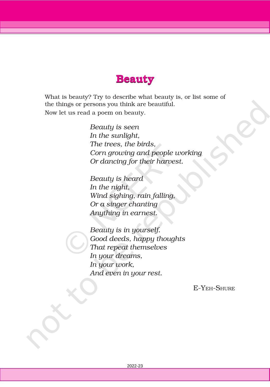 NCERT Book for Class 6 English(Honeysuckle) : Chapter 4-An Indian ...