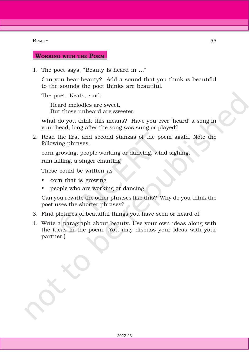 NCERT Book for Class 6 English(Honeysuckle) : Chapter 4-An Indian ...