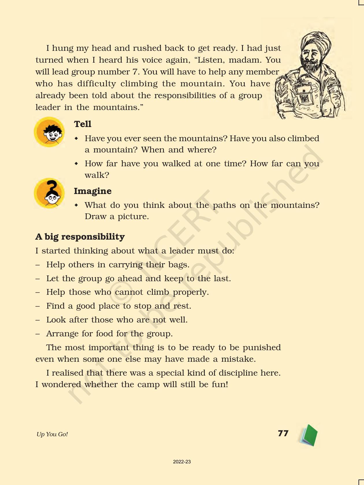 NCERT Book for Class 5 EVS Chapter 9 Up You Go! - IndCareer Schools