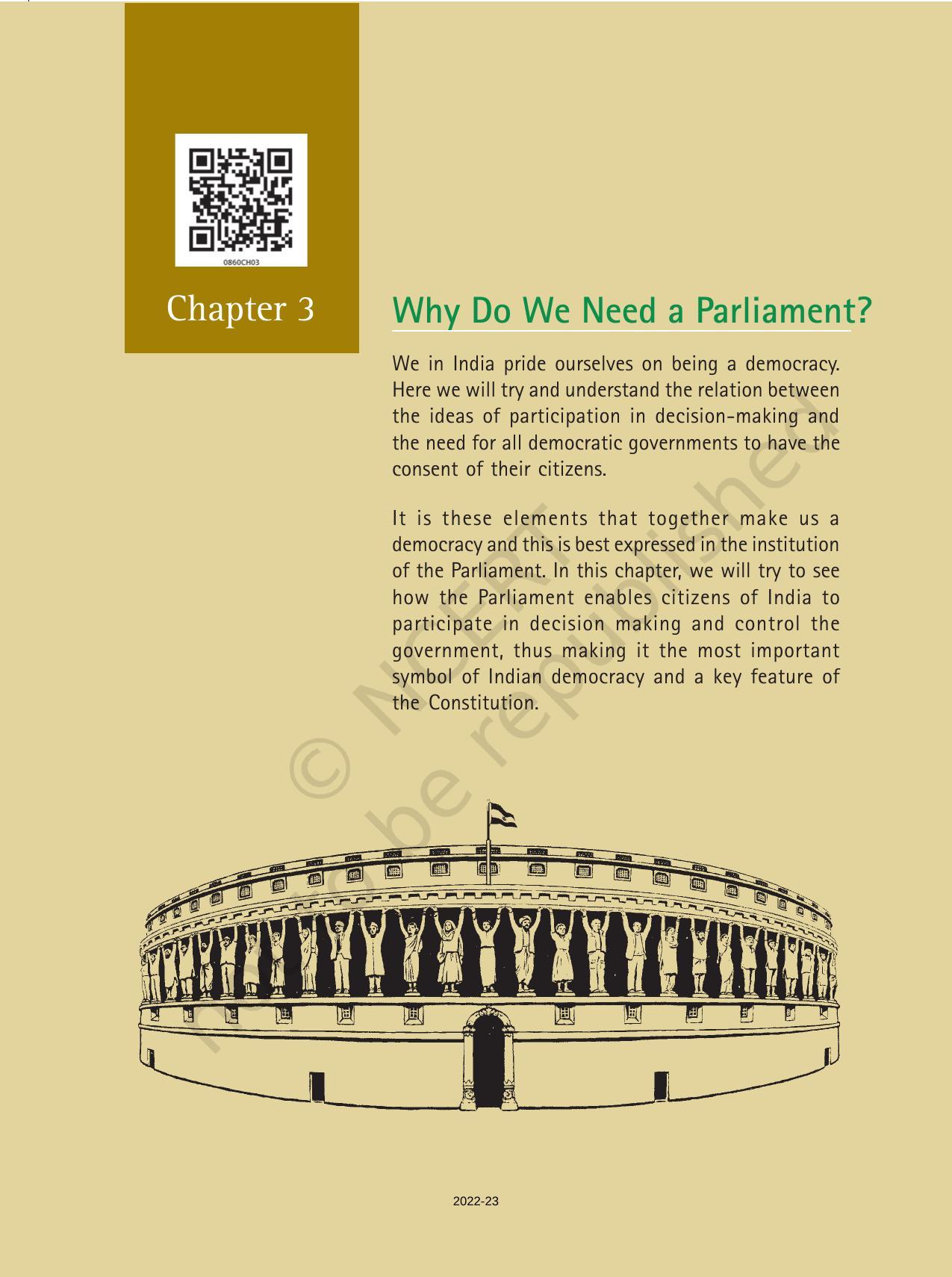 NCERT Book for Class 8 Civics Chapter 3 Why Do We Need