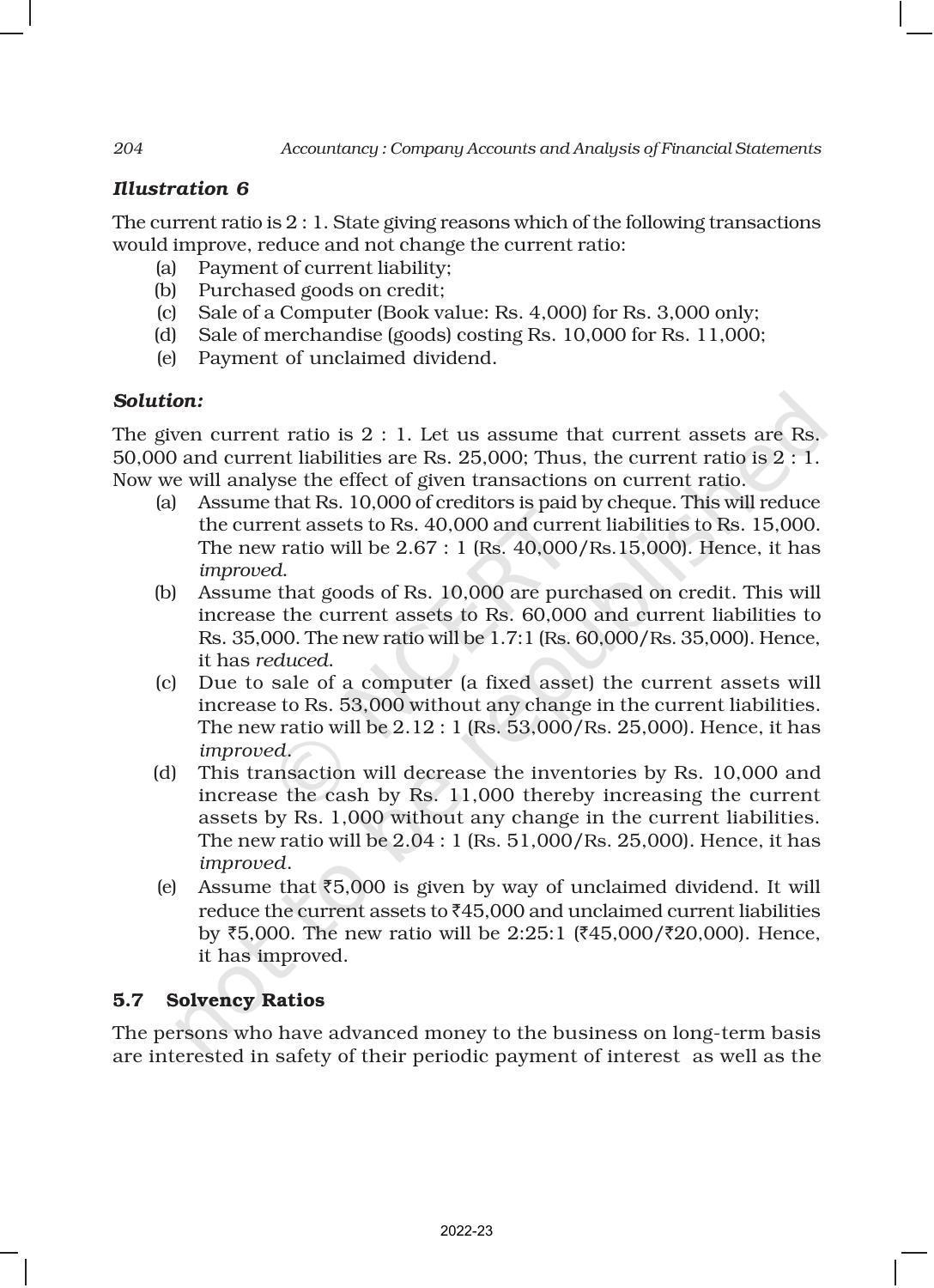 NCERT Book for Class 12 Accountancy Part II Chapter 5