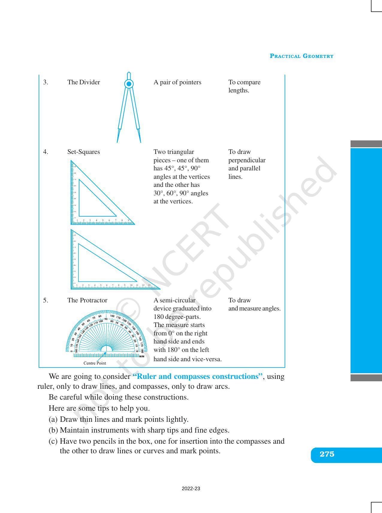 NCERT Book for Class 6 Maths: Chapter 14-Practical Geometry - IndCareer ...