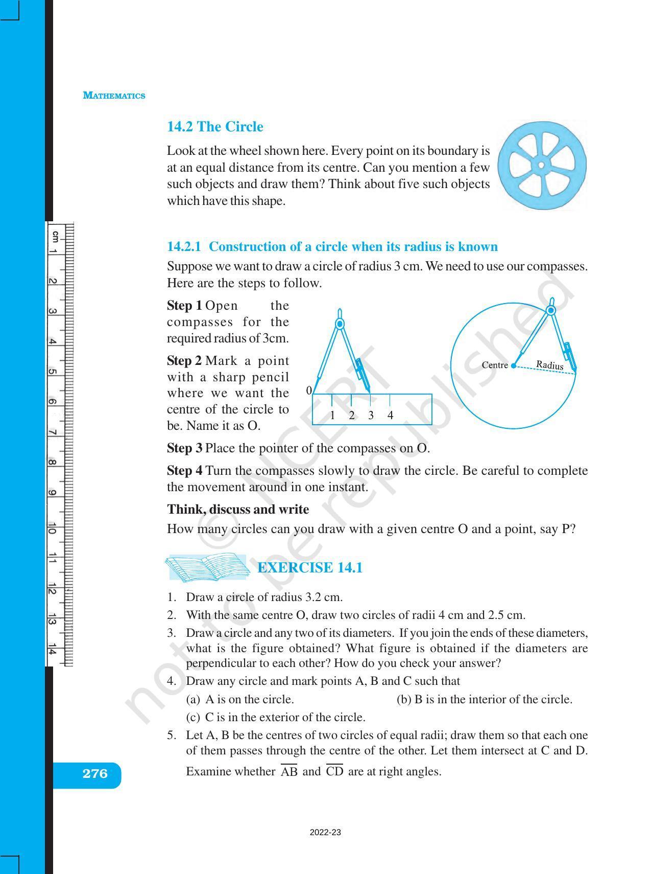 NCERT Book for Class 6 Maths: Chapter 14-Practical Geometry - IndCareer ...