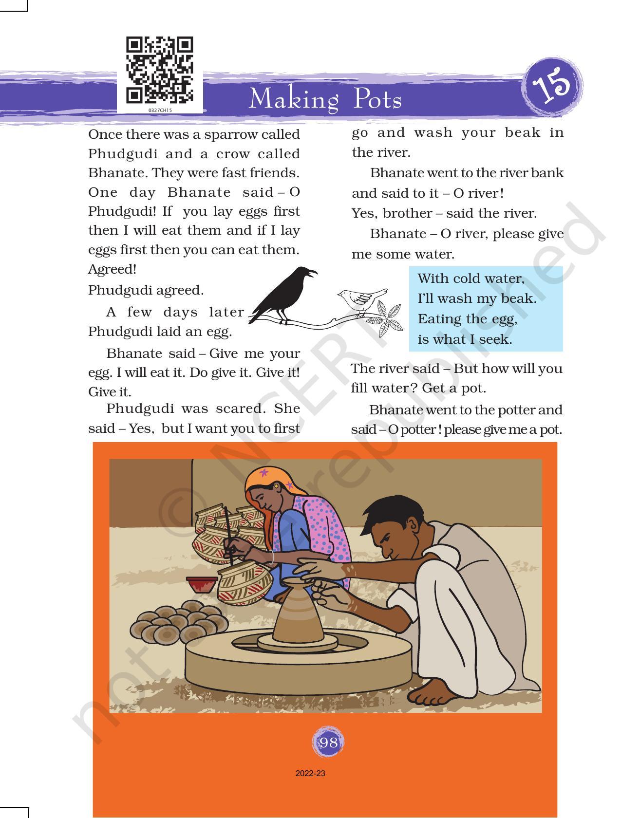 NCERT Book for Class 3 EVS Chapter 15-Making Pots - IndCareer Schools