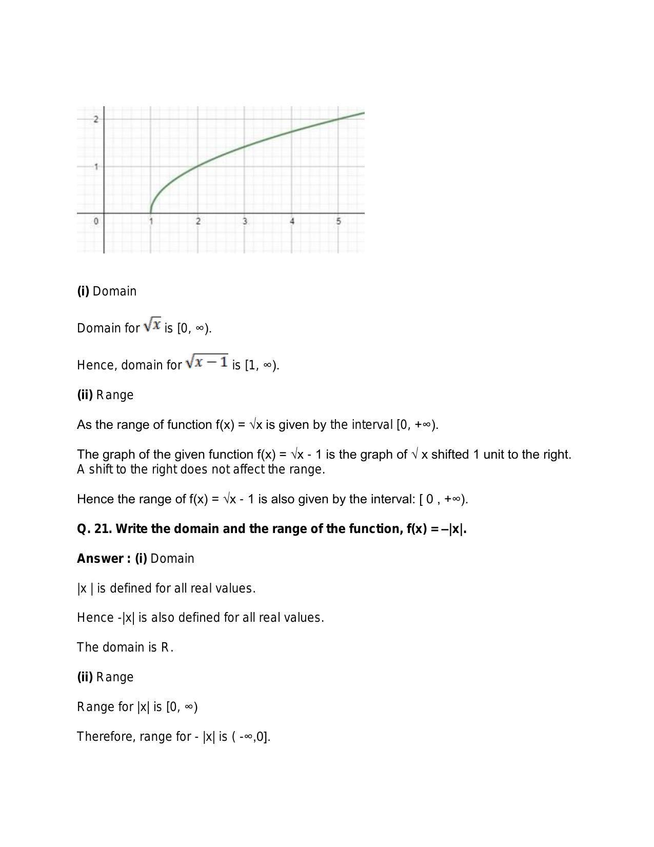 RS Aggarwal Solutions for 11th Class Maths Chapter 3-Functions - IndCareer Schools