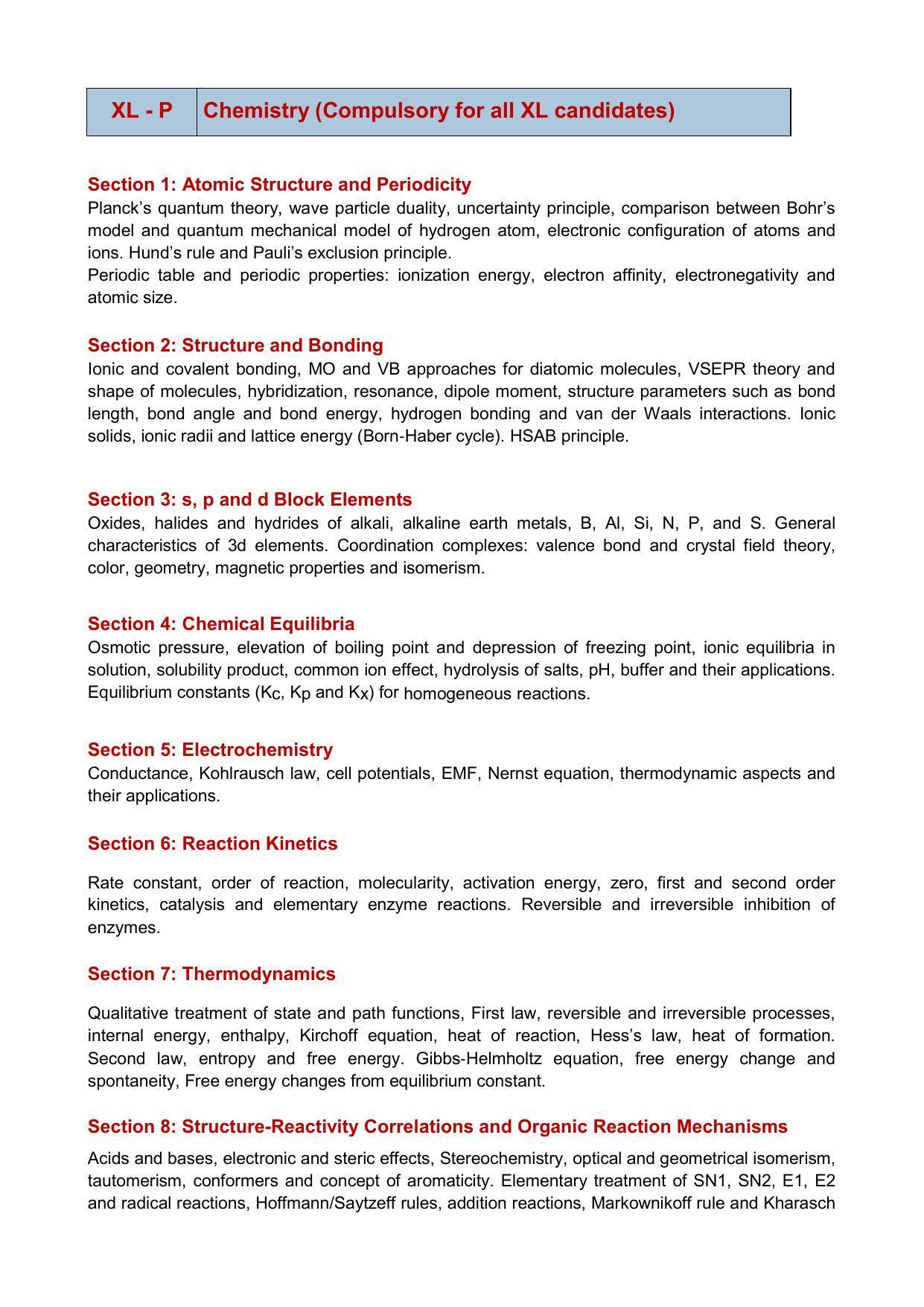 GATE Life Sciences Syllabus IndCareer Docs GATE Life Sciences Syllabus IndCareer Docs