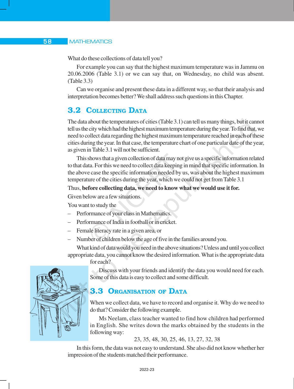 NCERT Book for Class 7 Maths: Chapter 3-Data Handling - IndCareer Schools