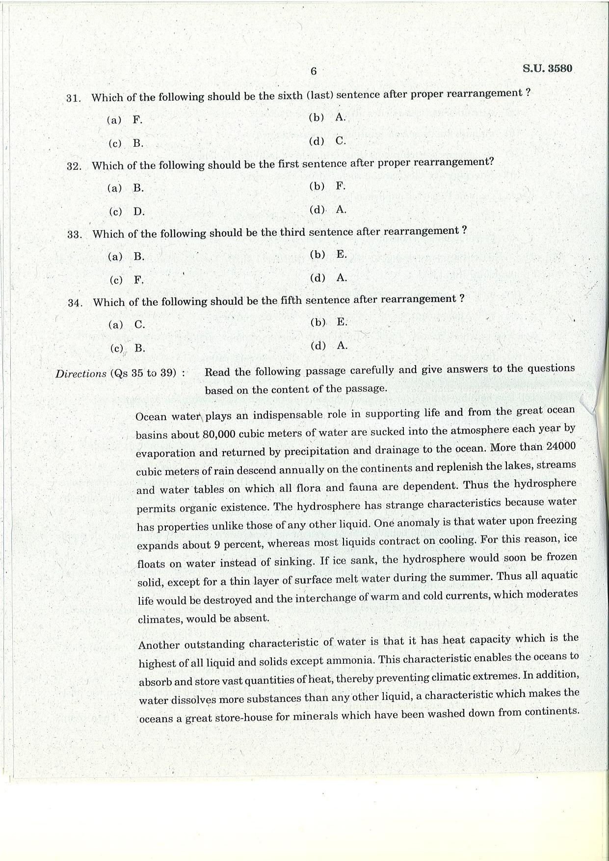 SSUS Entrance Exam MSW 2022 Question Paper - IndCareer Docs