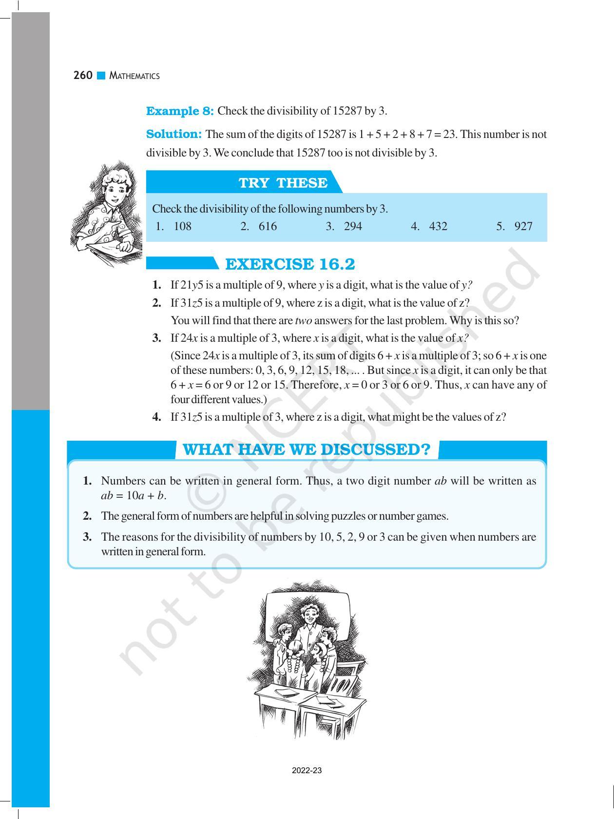 NCERT Book for Class 8 Maths Chapter 16 Playing with Numbers