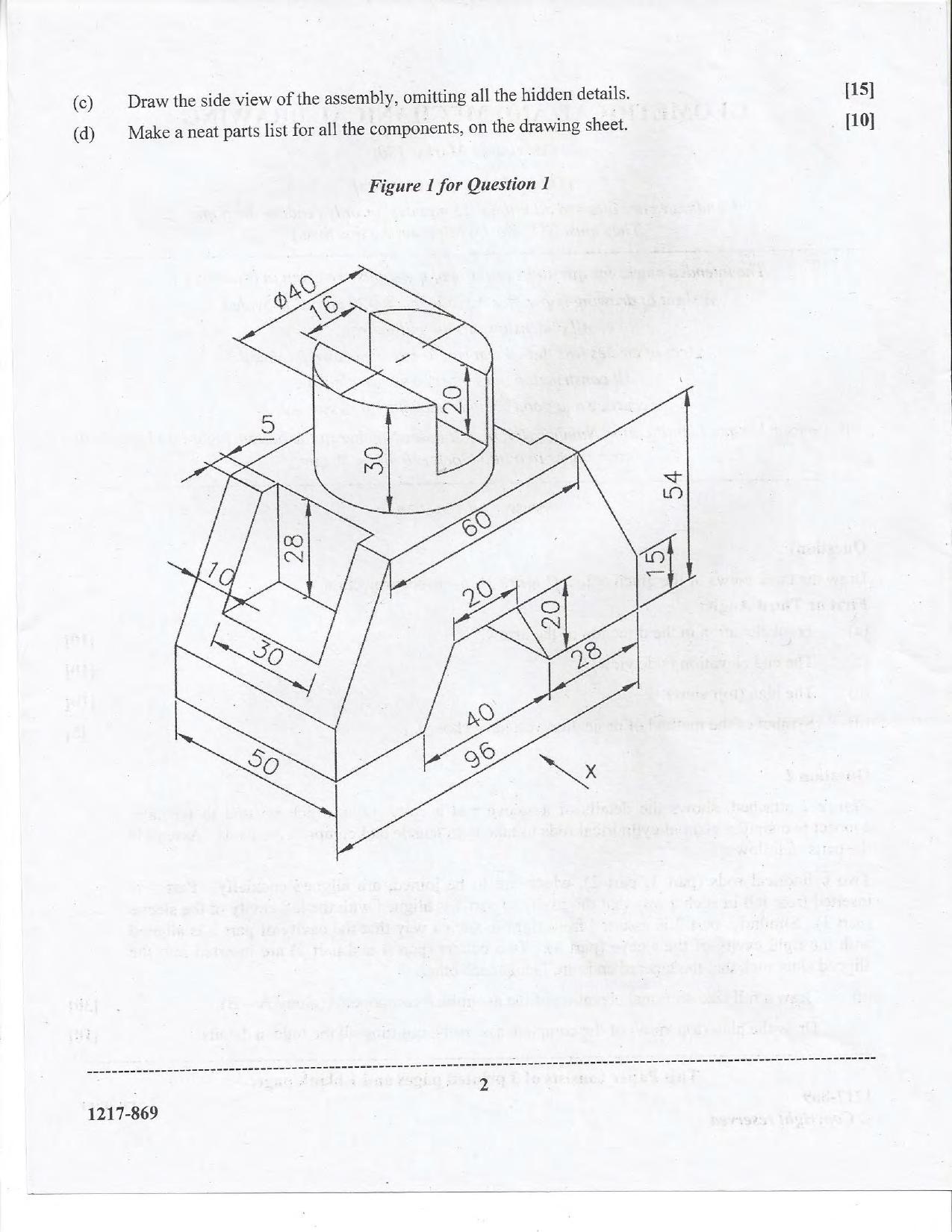ISC Class 12 2017 GEOMETRICAL & MECHANICAL DRAWING Question Paper ...