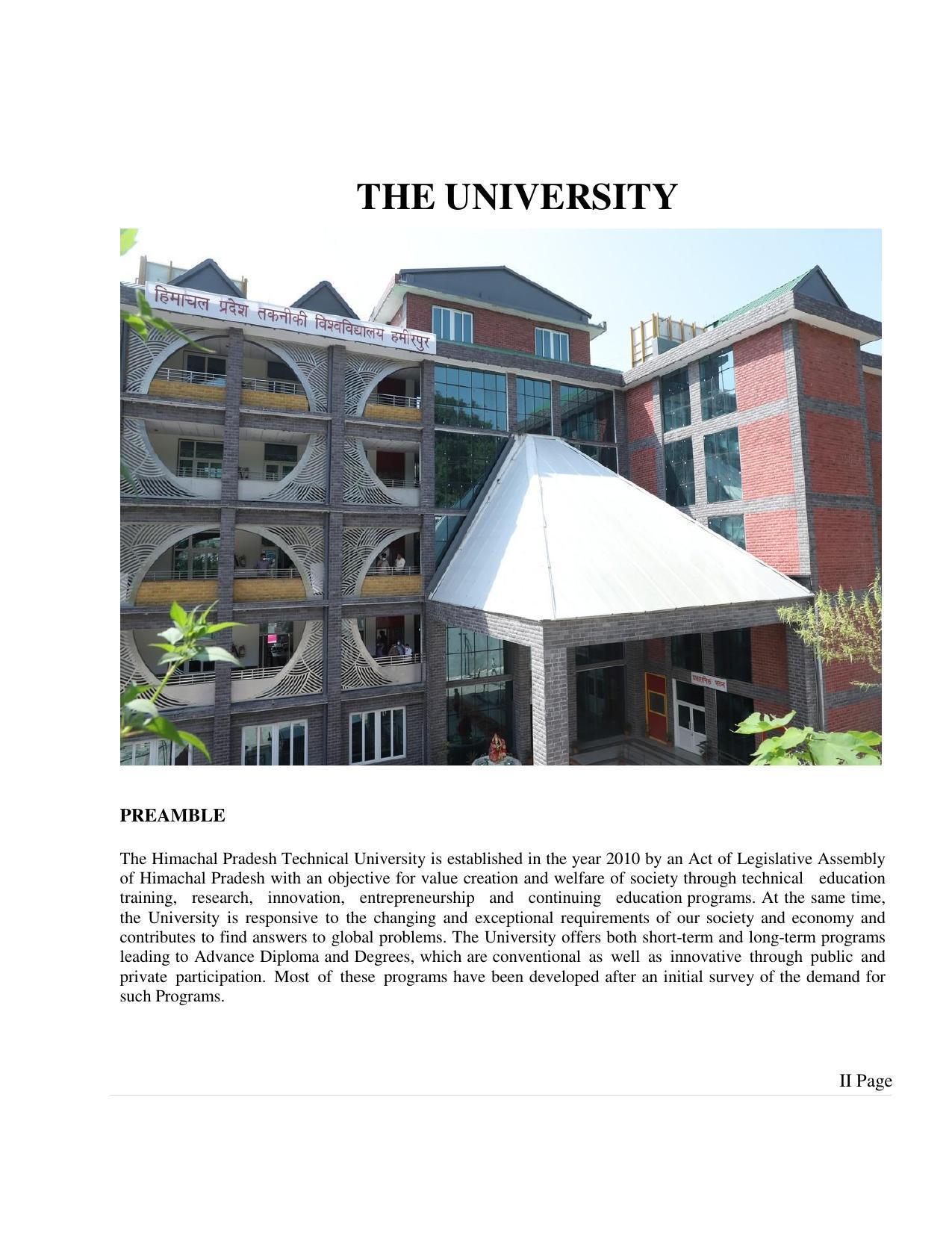 Himachal Pradesh Technical University (HPTU), Hamirpur Admission ...