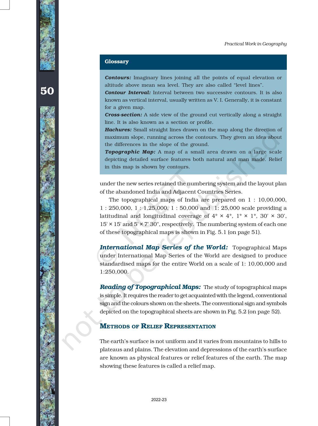 NCERT Book for Class 11 Geography (Part-III) Chapter 5 Topographical ...