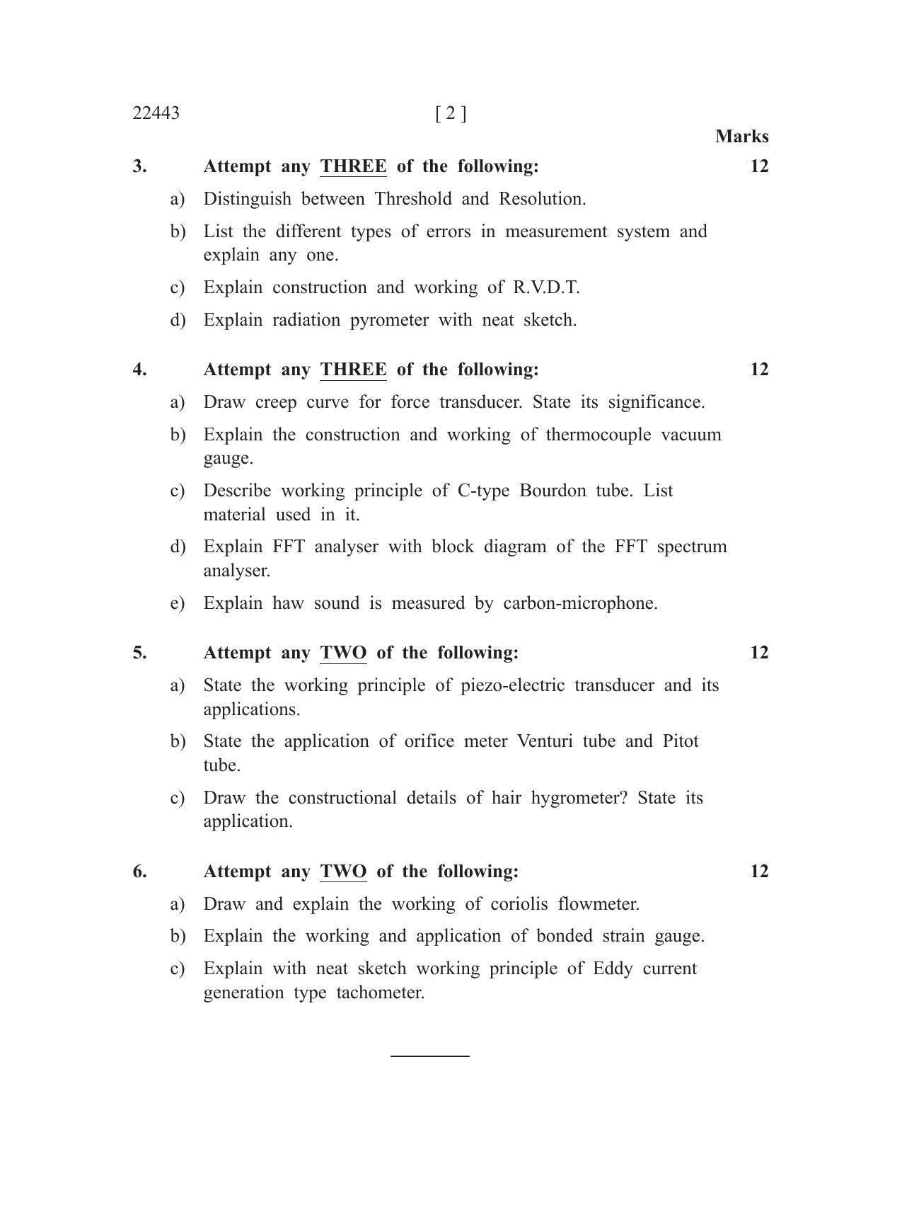 MSBTE Summer Question Paper 2019 - MEM - IndCareer Docs