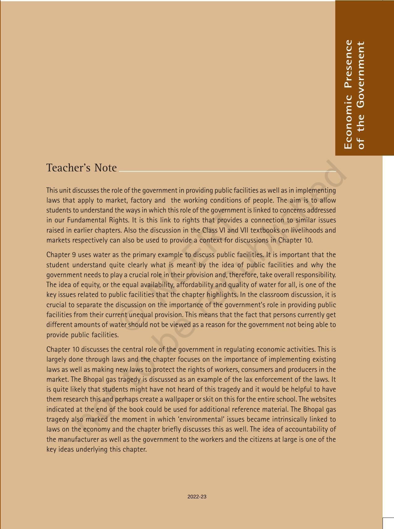 NCERT Book for Class 8 Civics Chapter 9 Public Facilities