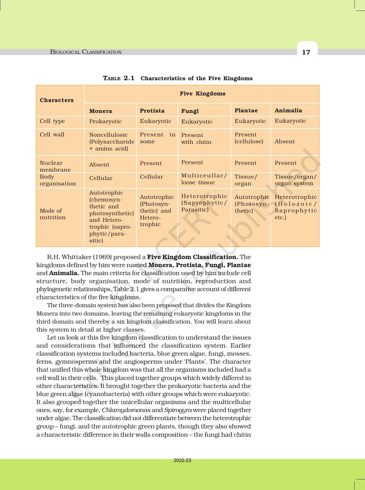 NCERT Book for Class 11 Biology Chapter 2 Biological