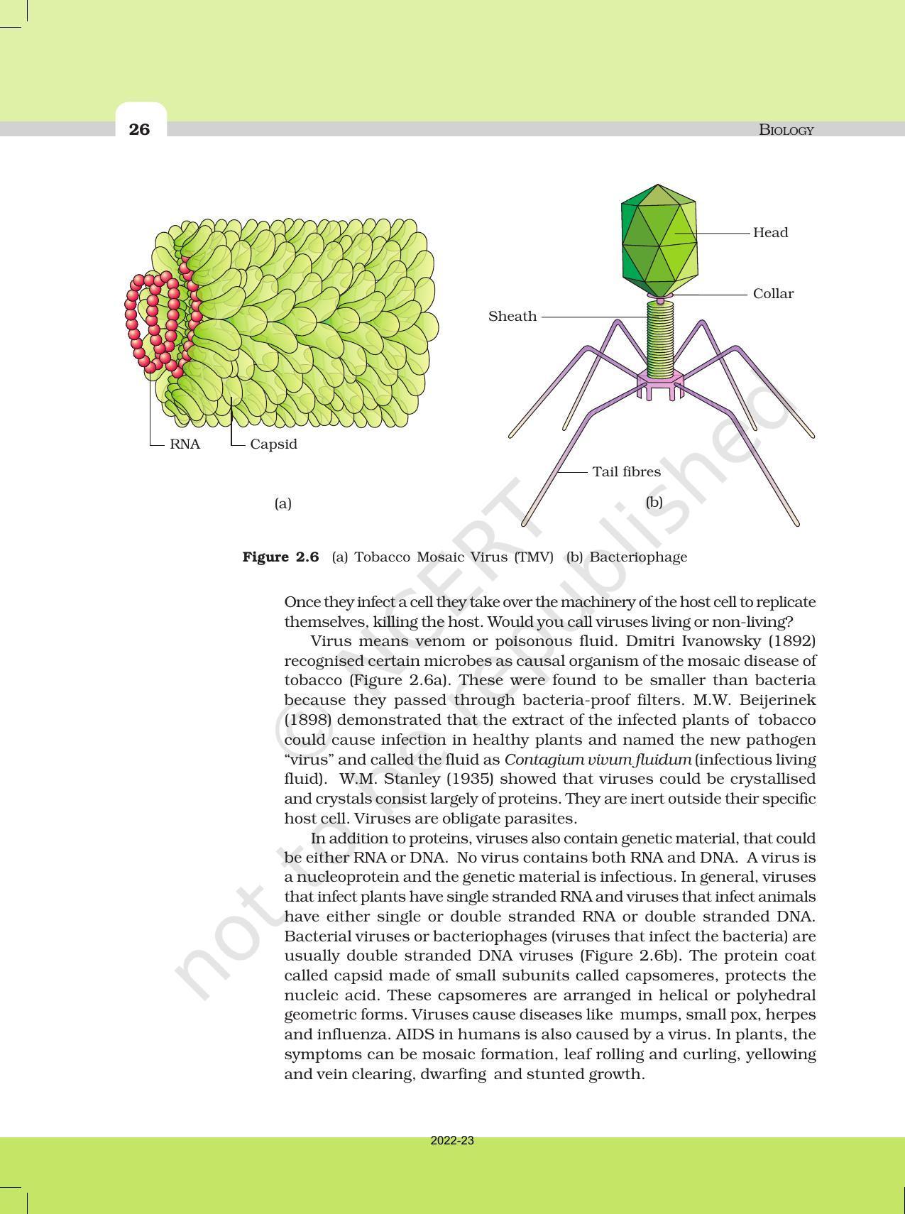 NCERT Book for Class 11 Biology Chapter 2 Biological