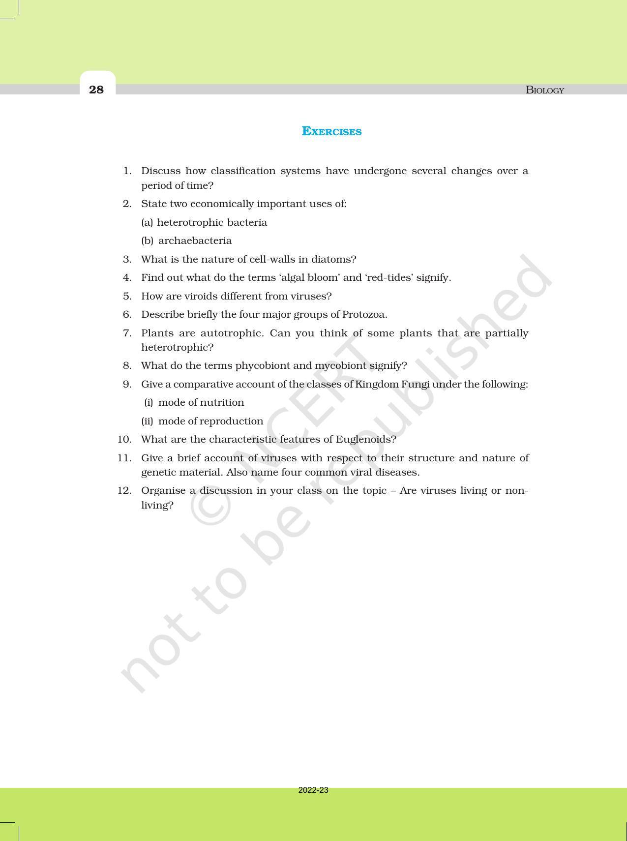 NCERT Book for Class 11 Biology Chapter 2 Biological