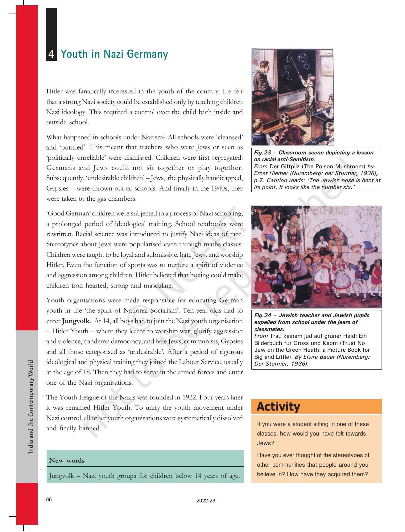 NCERT Book for Class 9 History Chapter 3 Nazism and the Rise