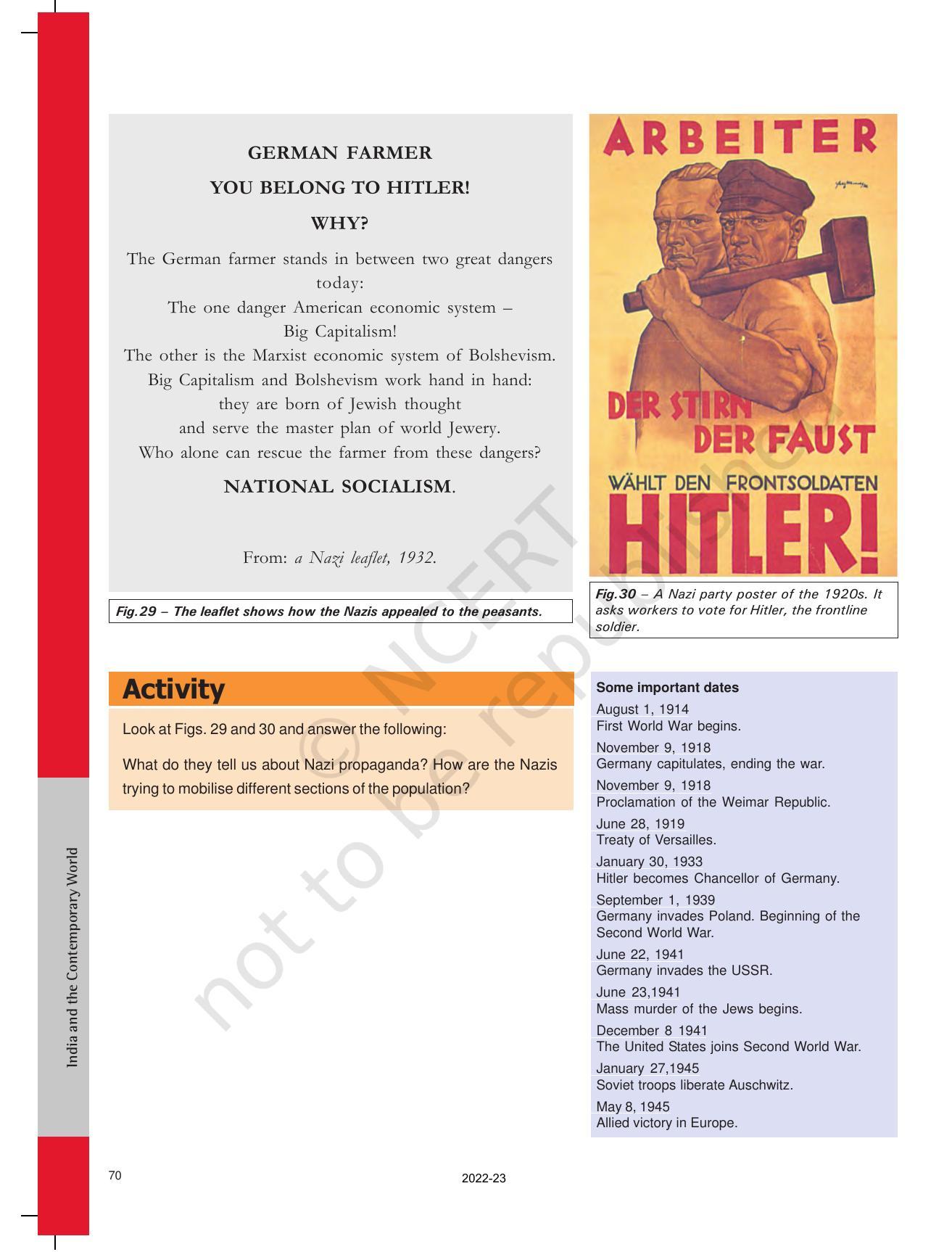 NCERT Book for Class 9 History Chapter 3 Nazism and the Rise
