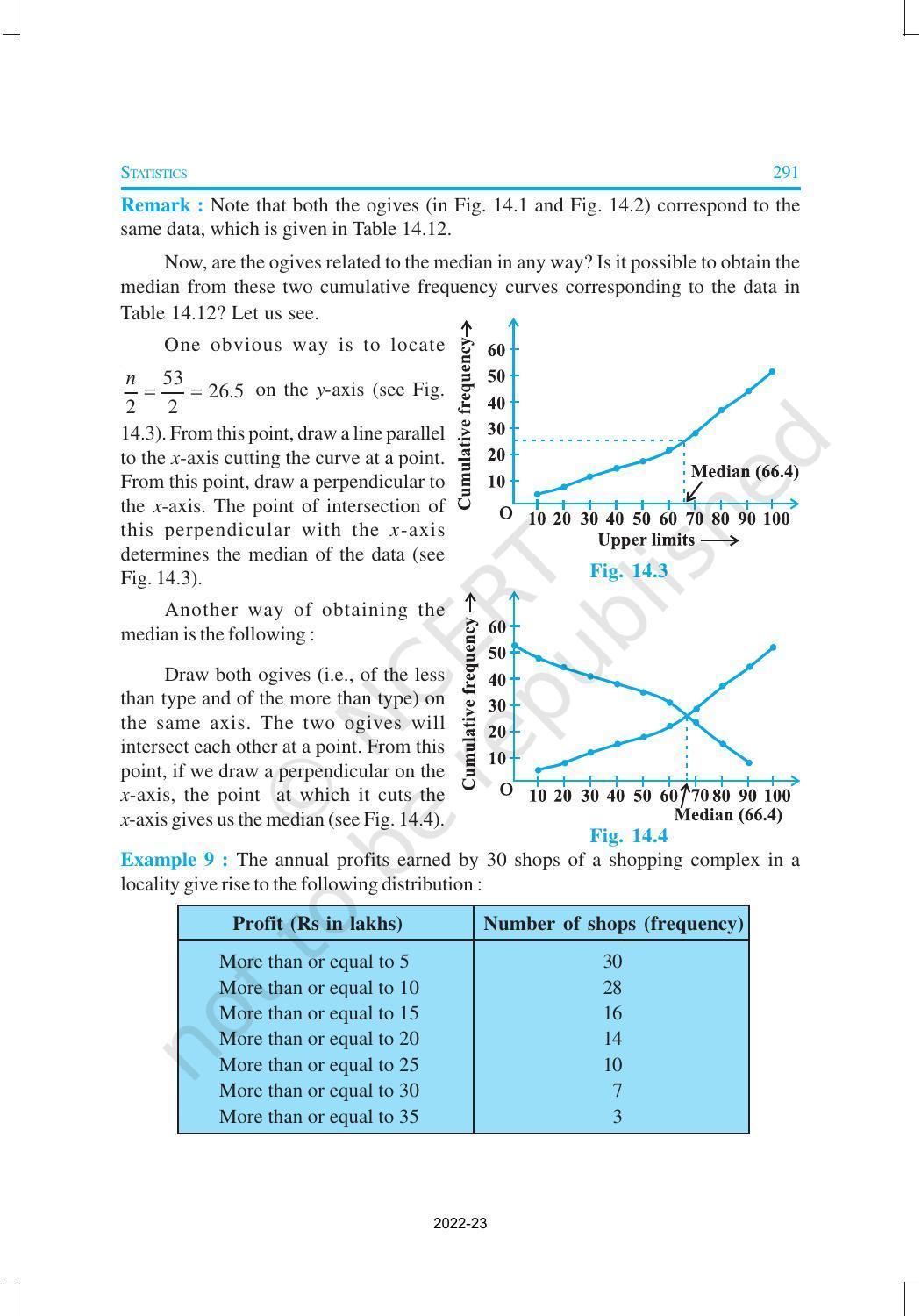 NCERT Book for Class 10 Maths Chapter 14 Statistics