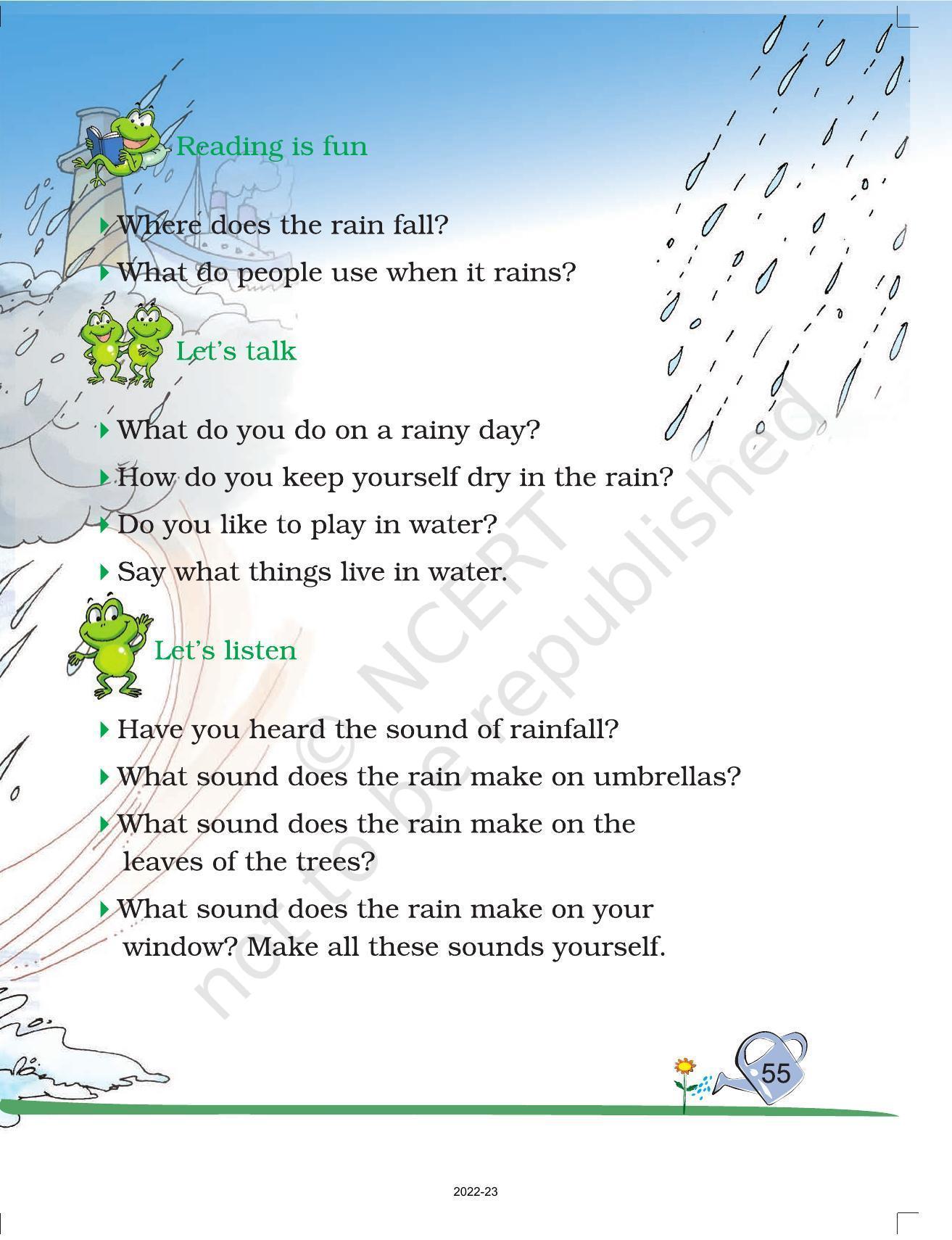 NCERT Book for Class 2 English (Marigold):Chapter 4-Rain - IndCareer ...