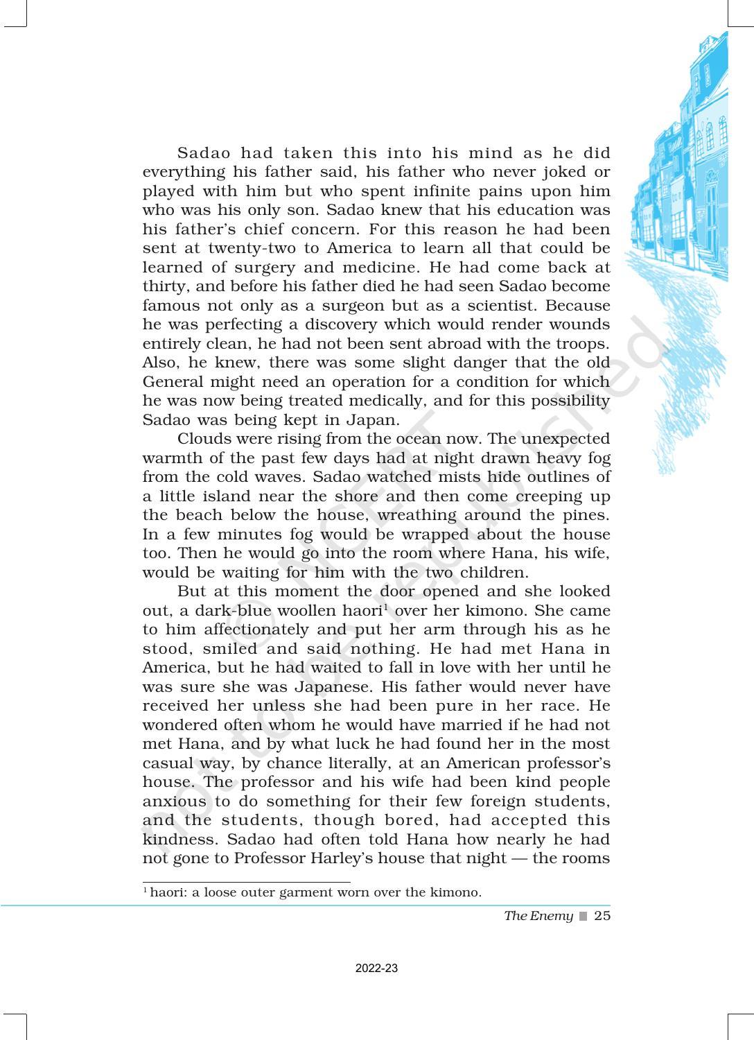 NCERT Book for Class 12 English Chapter 4 The Enemy - IndCareer Docs