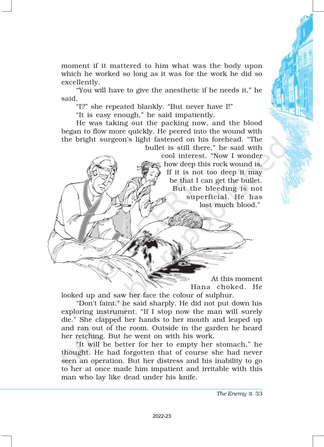 NCERT Book for Class 12 English Chapter 4 The Enemy - IndCareer Docs