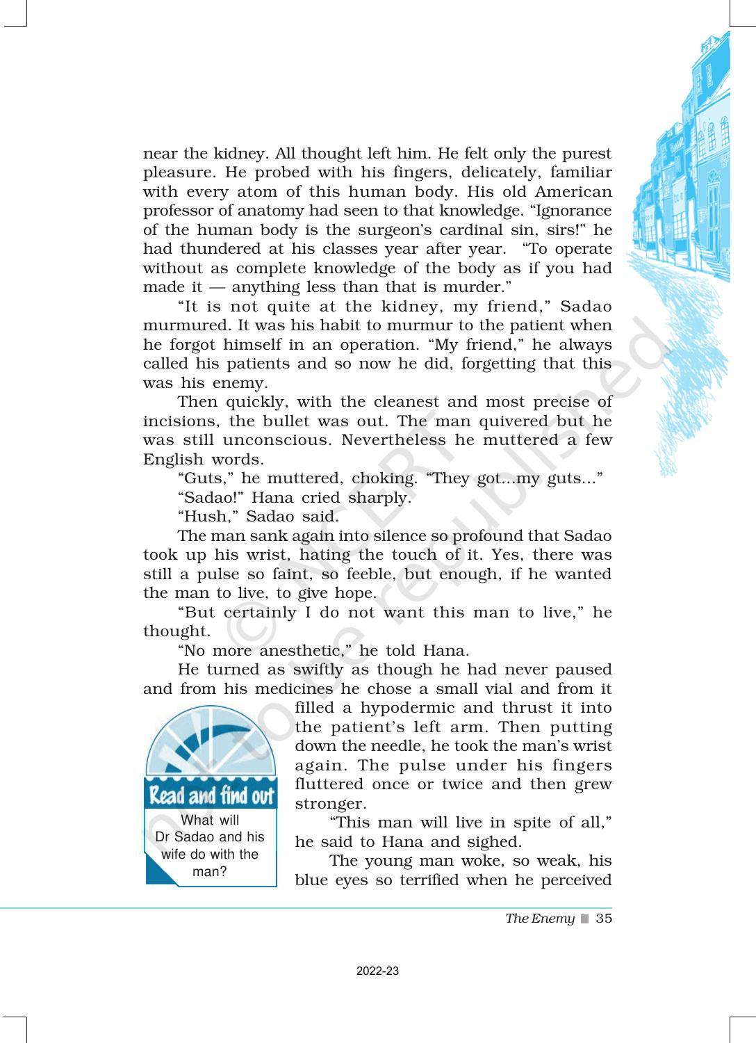 NCERT Book for Class 12 English Chapter 4 The Enemy - IndCareer Docs