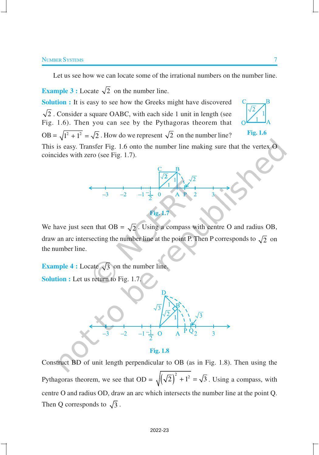 NCERT Book for Class 9 Maths Chapter 1 Number System