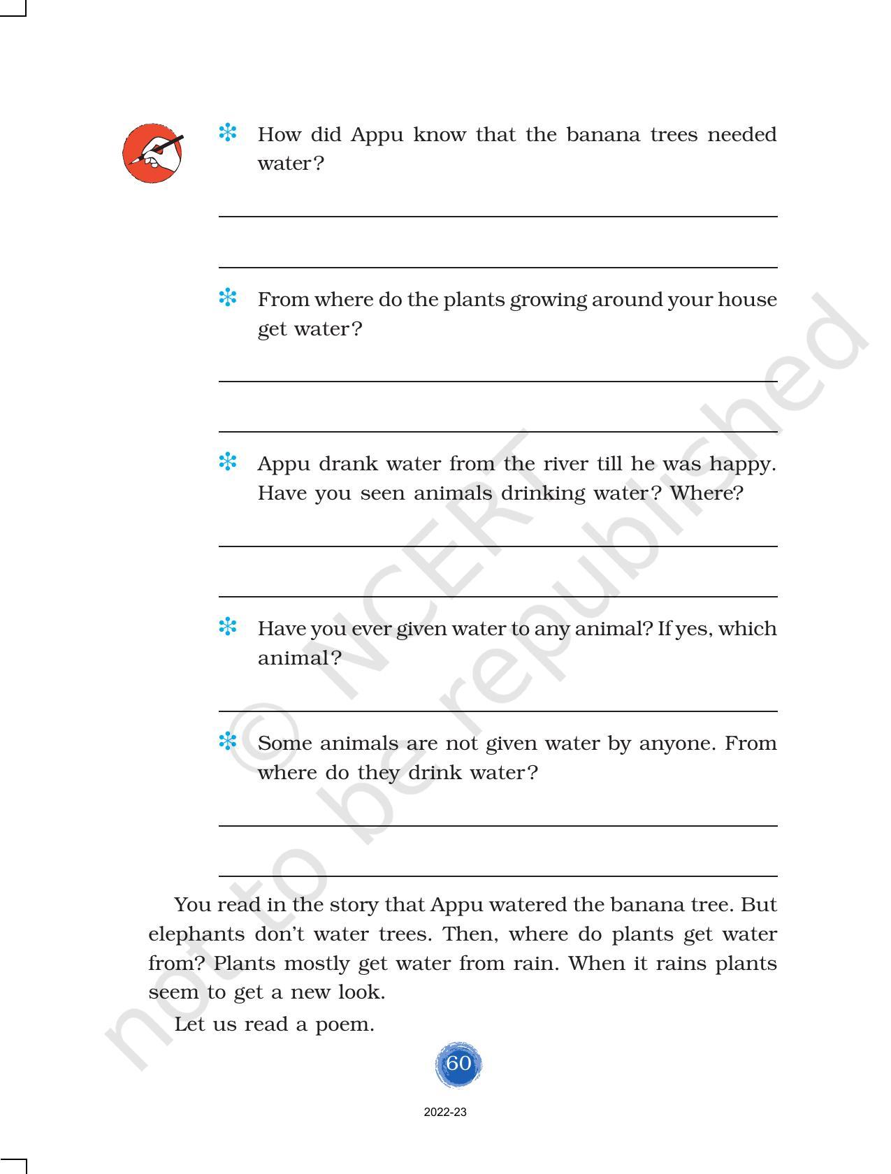 NCERT Book for Class 3 EVS Chapter 9-It’s Raining - IndCareer Schools