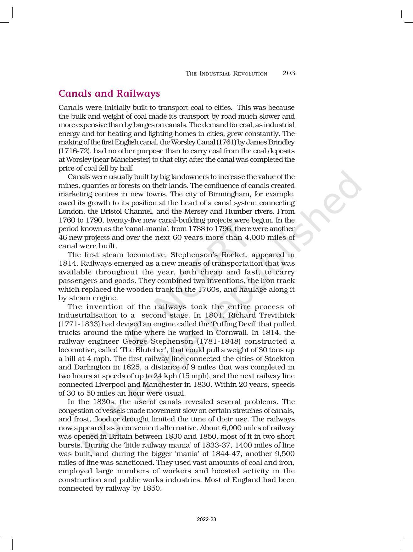 NCERT Book for Class 11 History Chapter 9 The Industrial