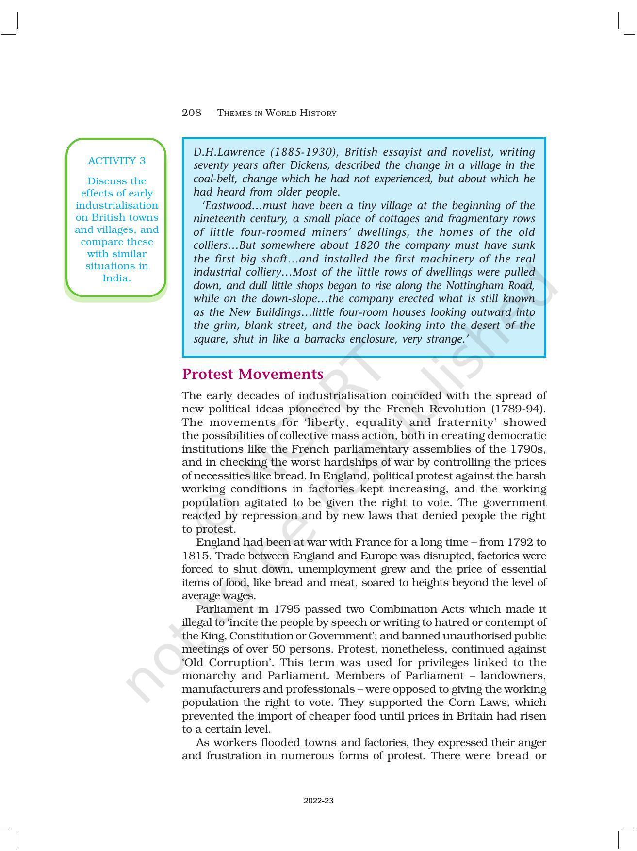 NCERT Book for Class 11 History Chapter 9 The Industrial